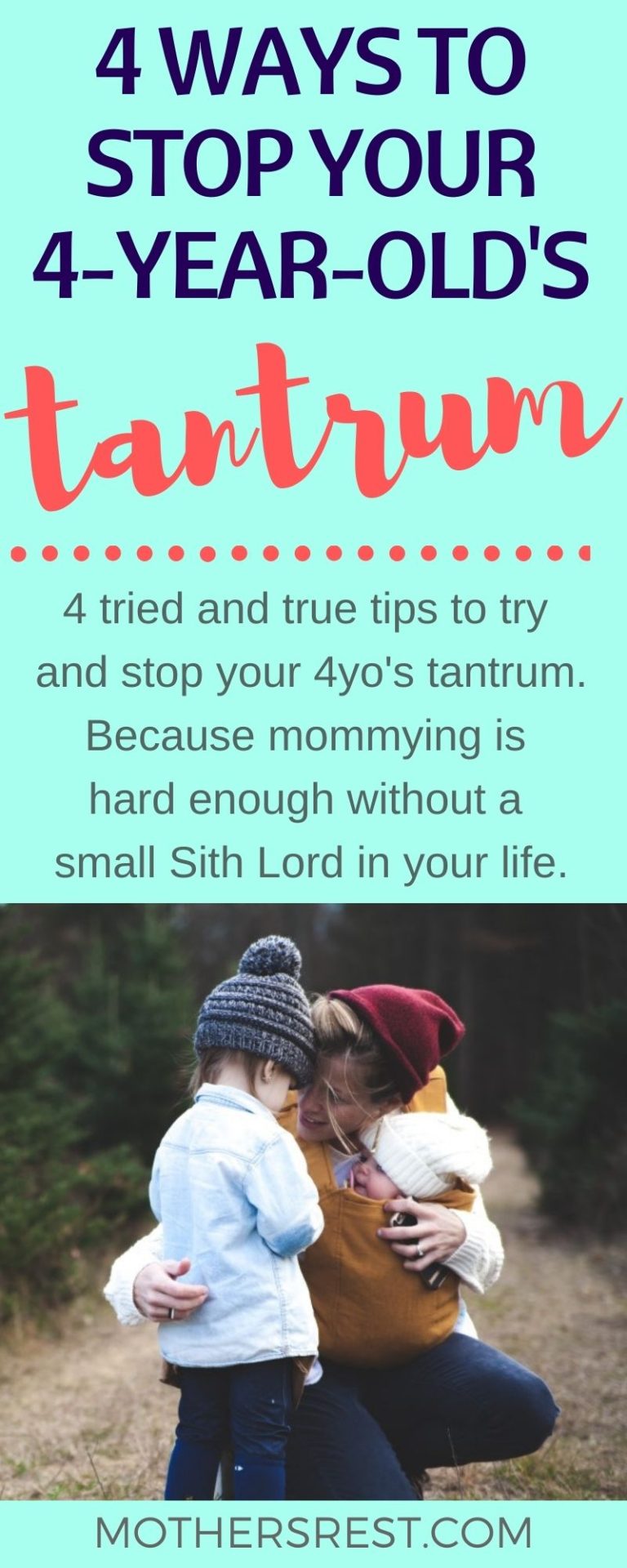 4 ways to stop your 4-year-old's tantrum - MothersRest